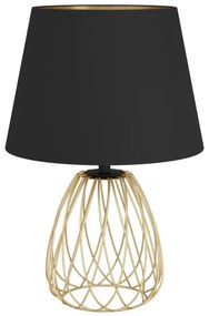 Eglo 390039 - Stolní lampa JAZMINIA 1xE27/40W/230V černá/zlatá