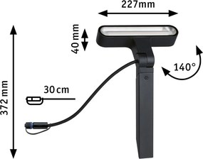 P 94544 Plug & Shine LED spot Ito IP65 3000K 6W antracit - PAULMANN