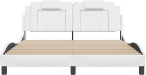 Rám postele Viana bez matrace bílý 160x200 cm umělá kůže 3208104