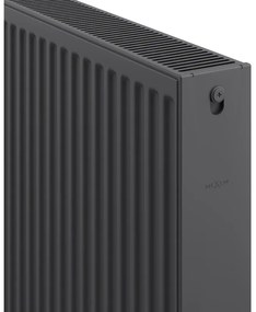 Mexen C22, panelový radiátor 600 x 400 mm, boční připojení, 661 W, antracitová, W422-060-040-66