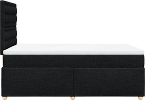 Box spring postel s matrací černá 120x200 cm textil 3291263