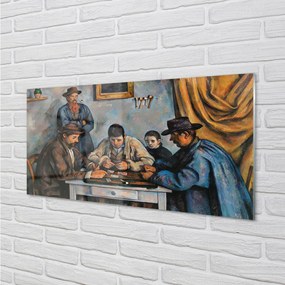 Skleněný panel Art karetní hra 125x50 cm