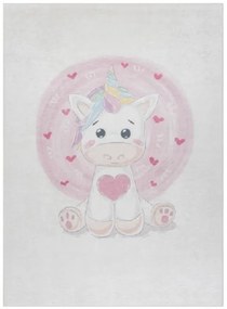 Dywany Łuszczów Dětský kusový koberec Bambino 1128 Unicorn cream ROZMĚR: 120x170