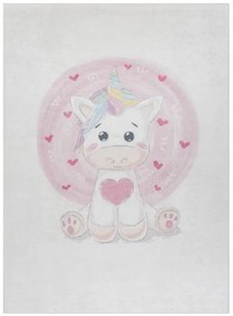 Dywany Łuszczów Dětský kusový koberec Bambino 1128 Unicorn cream ROZMĚR: 80x150