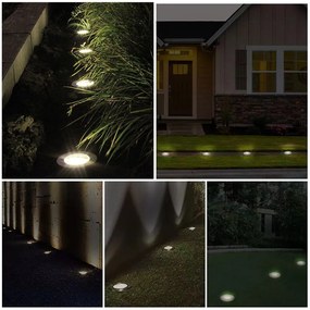 Bluegarden Toolight, LED solární lampa 4,5cm 1ks P60049, stříbrná, OGR-05684