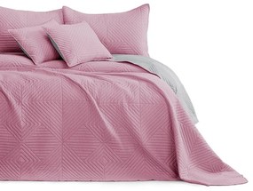 AmeliaHome Přehoz na postel Softa palepink - pearlsilver, 220 x 240 cm