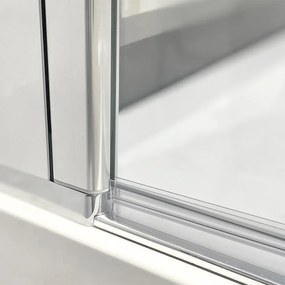 Roth Jednokřídlé sprchové dveře CI PIV pro instalaci do niky Varianta: šířka: 90 cm, orientace: Uni - (CI PIV 900 - CI PIV 090200 NPE), Barva profilů a typ výplně: profily: černá (elox), výplň: transparent