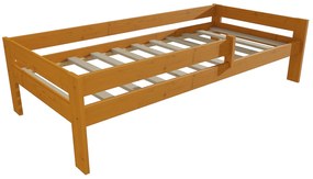 Vomaks Dětská postel DP 018 se zábranou Rozměr: 70 x 160 cm, Barva: moření olše
