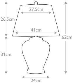 Elstead LEAVES-BR-GL-TL - Stolní lampa LEAVES 1xE27/60W/230V