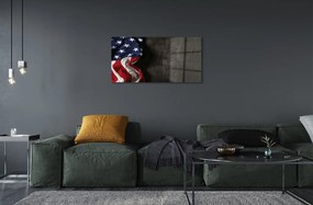 Obraz na skle Vlajky Spojených států 100x50 cm