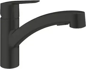 Grohe QuickFix Start - Dřezová baterie s výsuvnou sprškou matná černá