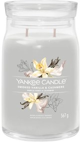 Yankee Candle – Signature svíčka Smoked Vanilla & Cashmere (Kouřová vanilka a kašmír) Velikost: velká 567 g