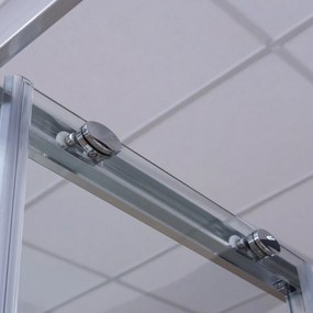 Vanová zástěna s posuvnými dveřmi a pevnou boční stěnou LLV2+LLVB 1500 mm 779-805 - Transparent S Brillant LLVB /800 573-8000000-00-02