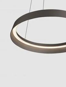 LED stmívatelný champaign hnědý designový lustr Ormi