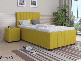 Vysoká čalouněná postel Alex 140x200 cm - výběr barev