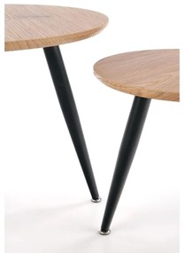 Konferenční stolek Mentona 2, dub zlatý / černá