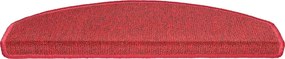 Schodové rohože 30 ks 65 x 24 x 4 cm červené půlkulaté velké 3365754