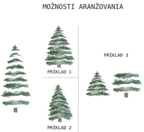 lovel.cz Samolepka na zeď Forest - stromky 3 ks DK314