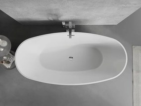 Mexen Lira volně stojící vana vzor 170 x 80 cm, bílá, přepad chrom - 52831708000-01