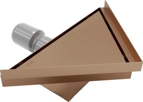 Mexen Flat-T, bodová podlahová vpusť 20 cm, měděná matná, 1C10320