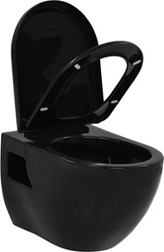 Závěsné WC keramické černé 143023