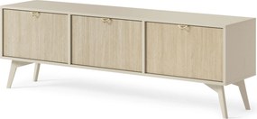 PSK Televizní skříňka NATURAL, Písková/Scandi 158 cm