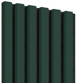 Akustické panely š. 240 cm na černé plsti - Lahvově zelená