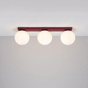 Sollux Lighting Stropní svítidlo YOLI 3 bordó