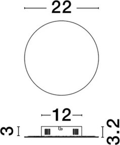 Nástěnné LED svítidlo NOVA LUCE CYRCLE 12W 3000K bílé 9248155