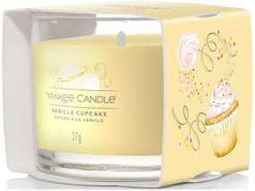 Yankee Candle – votivní svíčka ve skle Vanilla Cupcake (Vanilkový košíček), 37 g