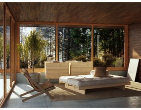 Dvoulůžková postel z borovicového dřeva 140x200 cm – Karup Design