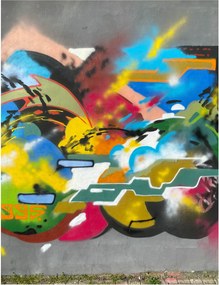 Yudoe 06 | Letter W Rám: Bílý, Velikost: 40 x 30 cm