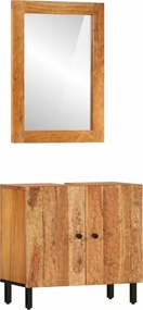 vidaXL 2dílná koupelnová sestava masivní akáciové dřevo [3206297] Barva: Přírodní
