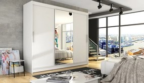Casarredo - Komfort nábytek Šatní skříň ADRIA I bílá/zrcadlo