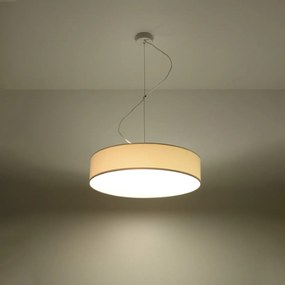 Závěsné svítidlo Arena, 1x bílé plastové stínítko, (bílý plast), (fi 45 cm)