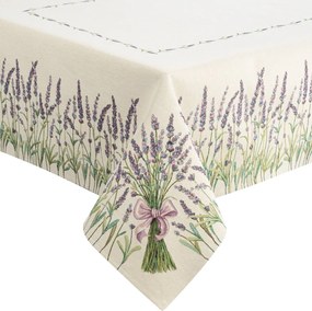 GOBELÍNOVÝ UBRUS LAVENDER 140X180 CM VZOROVANÝ