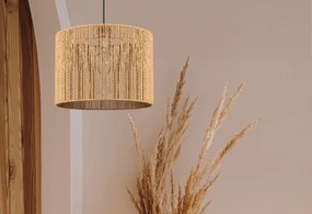 Toolight BOHO, stropní svítidlo o průměru 30cm 1xE27 APP1324-1CP, černá-hnědá, OSW-02411