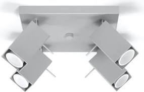 Sollux Lighting Stropní svítidlo MERIDA 4 šedé