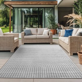 Ayyildiz, Kusový koberec Nova 1201 silver - na ven i na doma, 80x150, šedá, chodba / předsíň
