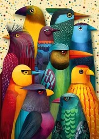CHERRY PAZZI Puzzle Ptačí klub / 1000 dílků / 50 x 70 cm