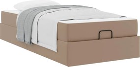 Rám postele s matrací Jiný 2 ks Žlutohnědá PVC 3399416