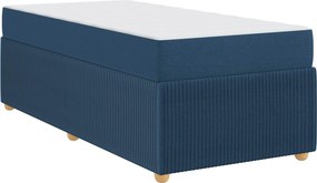 Rám postele Modrá 90 x 190 cm textil 3398333