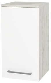Mereo Bino koupelnová skříňka horní 63 cm, levá, Multidecor, White Loft Pine CN695WLP1