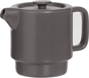 Konvice čajová s šálkem NATURAL, 400 ml, barva šedá
