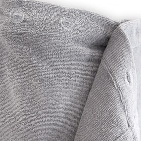Pánský bavlněný froté kilt do sauny a wellness Comfort světle šedý