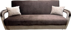 FALCO Sedací souprava Vanda 3f+1+1 Vogue 6/3 hnědo béžová se dřevem