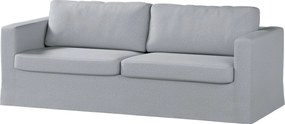 Potah na pohovku IKEA  Karlstad 3-místná, nerozkládací, dlouhý barva šedá látka pletený vzor