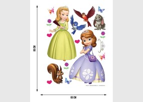 Dětská samolepka na zeď Disney Sofie | 65 x 85 cm | DDK1777