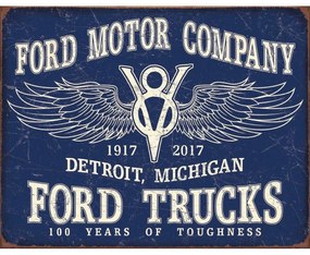 Plechová cedule Ford Trucks 100 years 40 cm x 32 cm