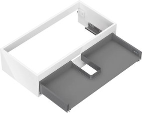 Mexen Box-A, závěsná skříňka 90 cm, 1 zásuvka, bílá lesklá, 91AX0-0900-235-1-00